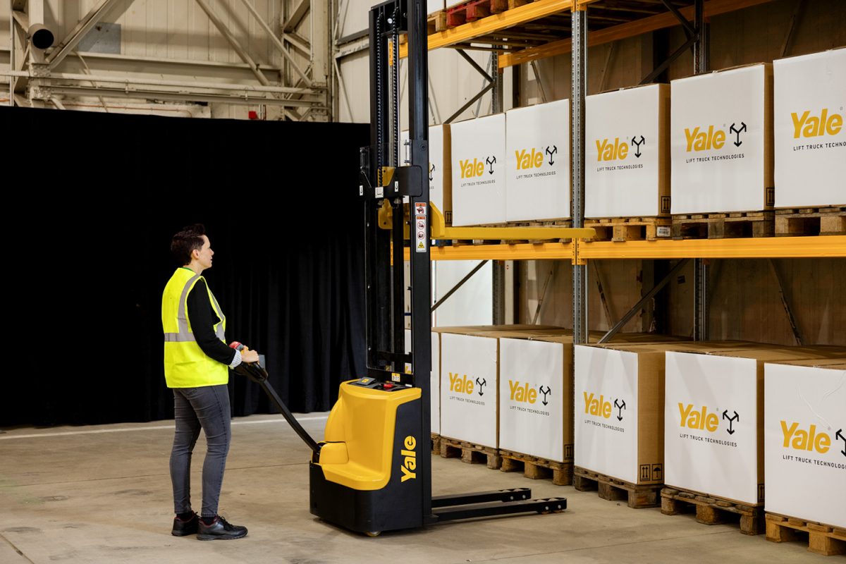 Yale brings lithium-ion technology to new compact pallet stacker ...